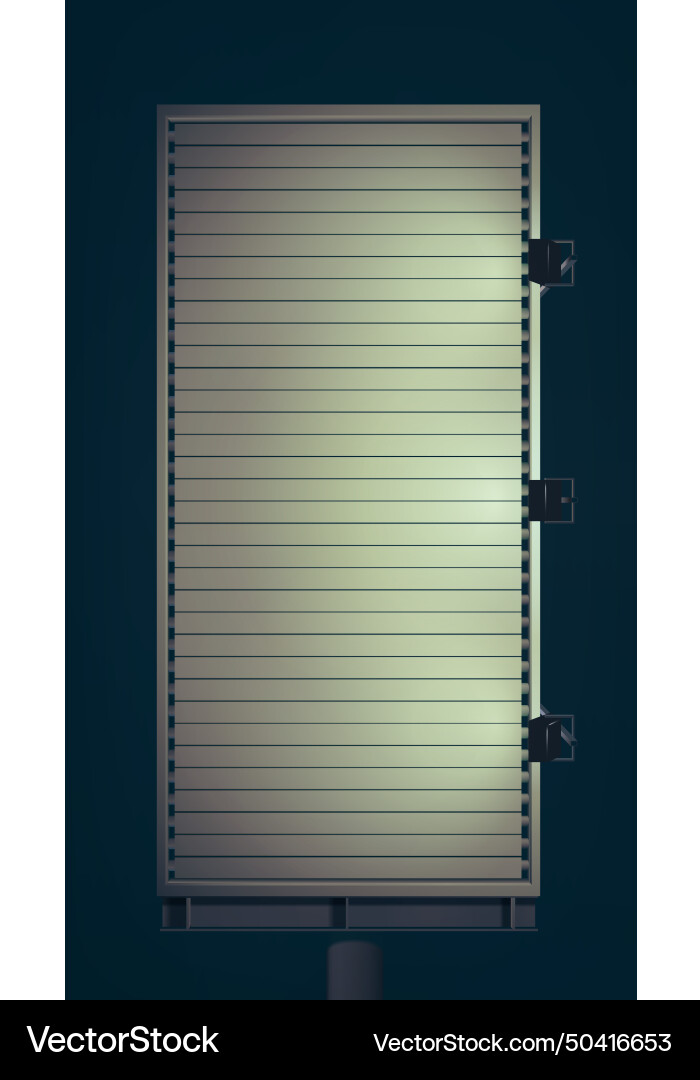 Spot light billboard Royalty Free Vector Image