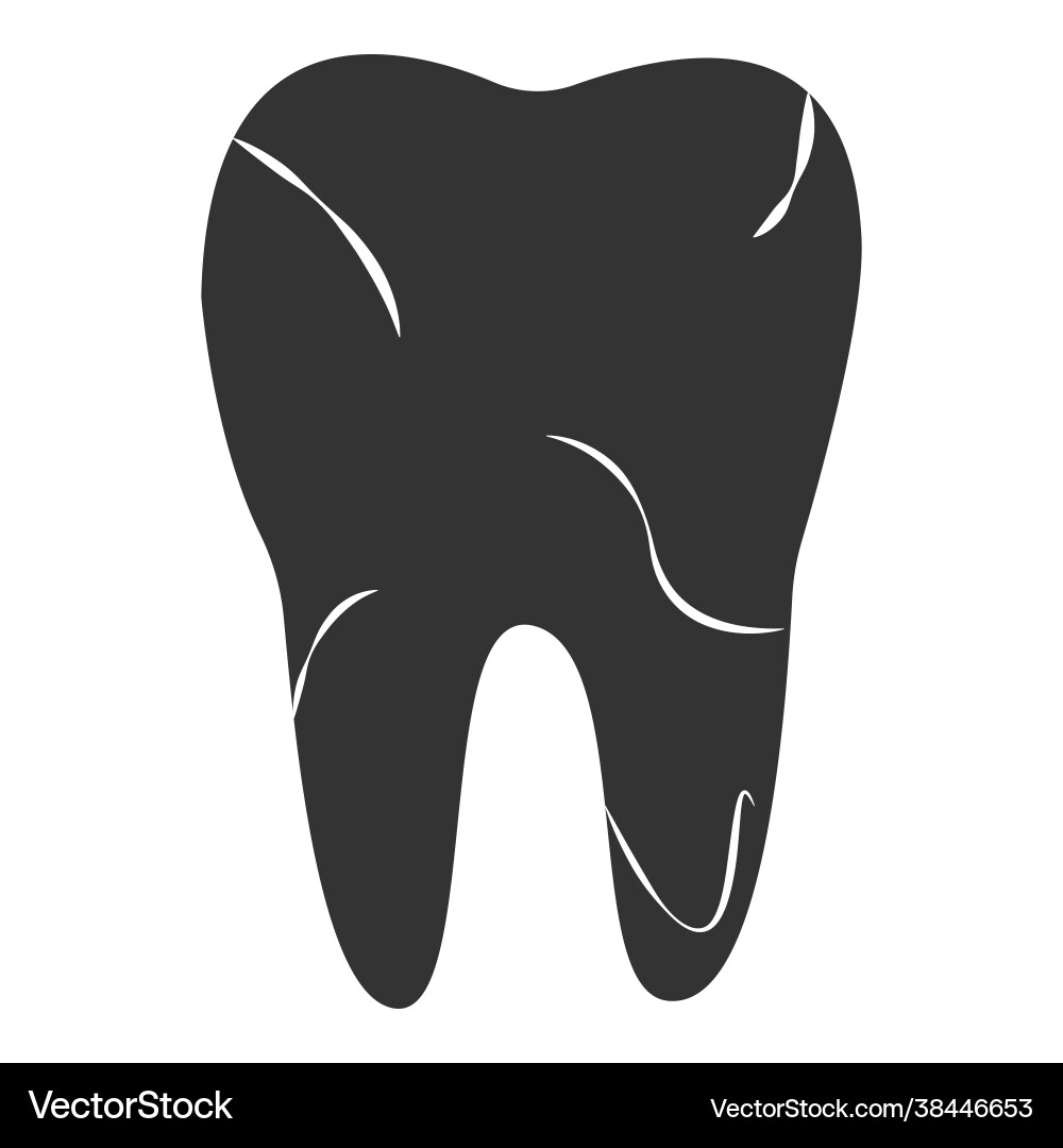 Tooth decay icon dental care Royalty Free Vector Image