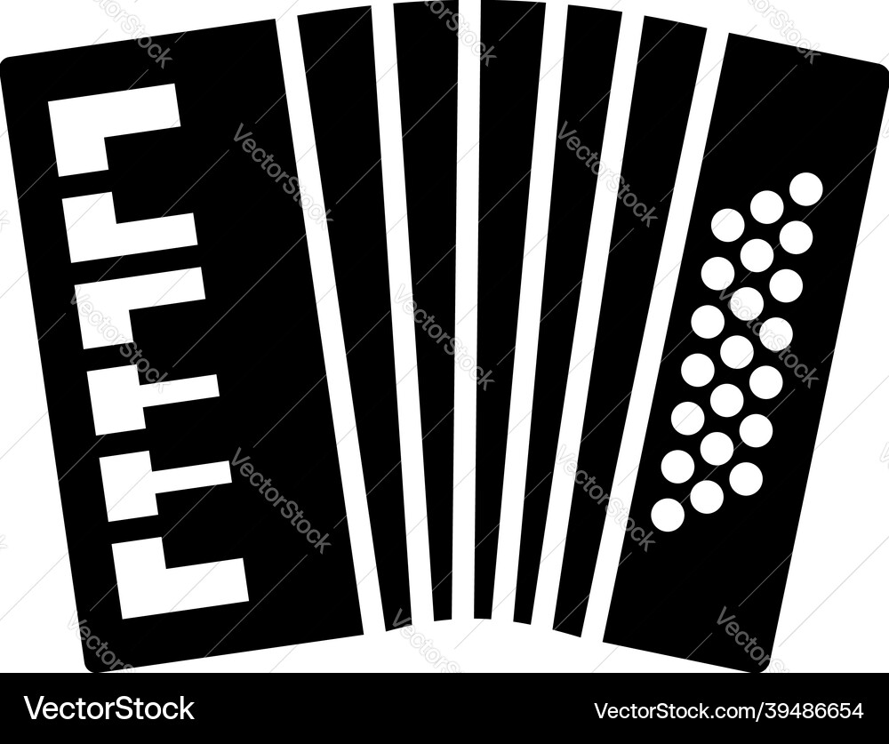 Accordion icon Royalty Free Vector Image - VectorStock