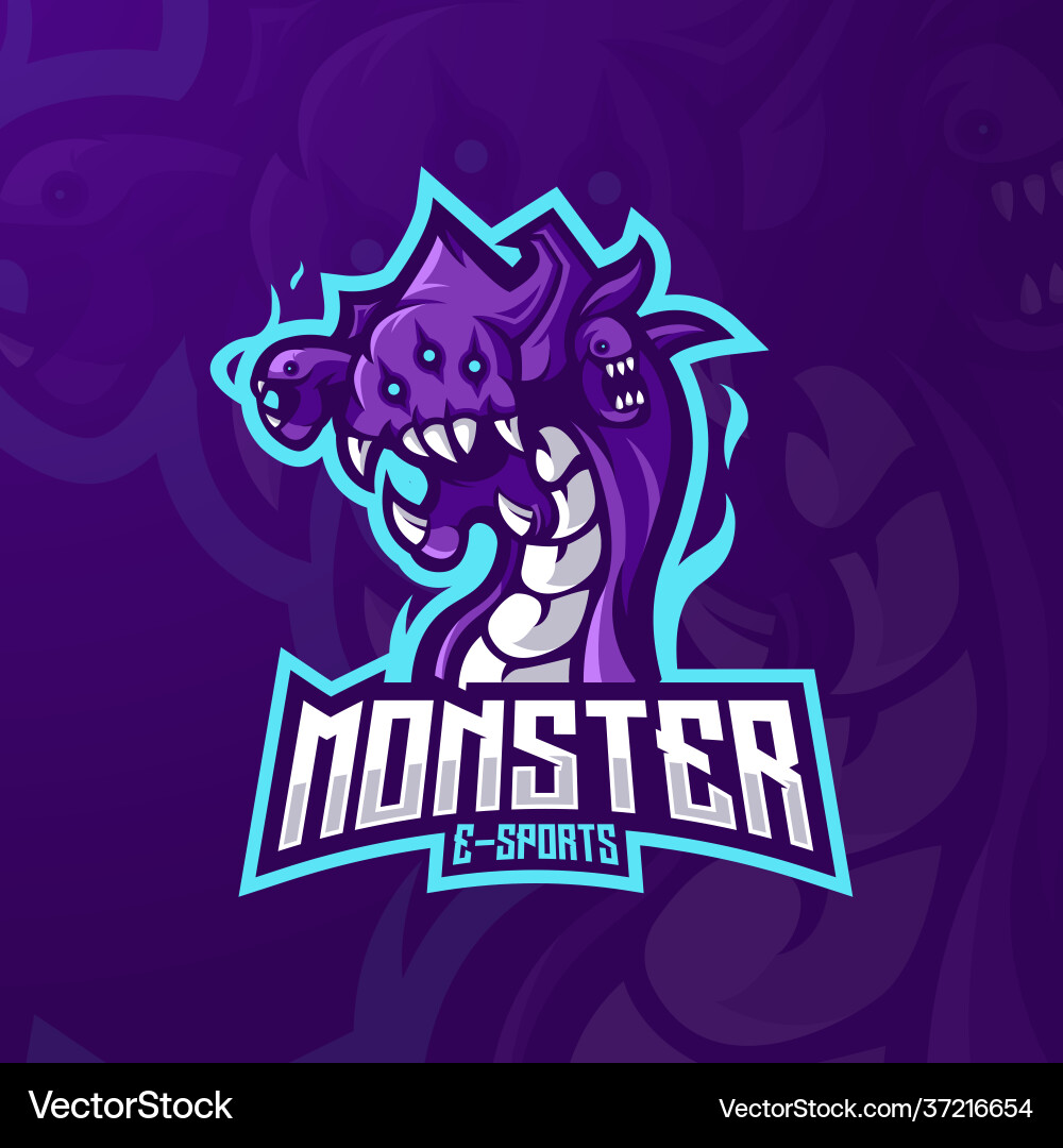 Monster Logo Purple