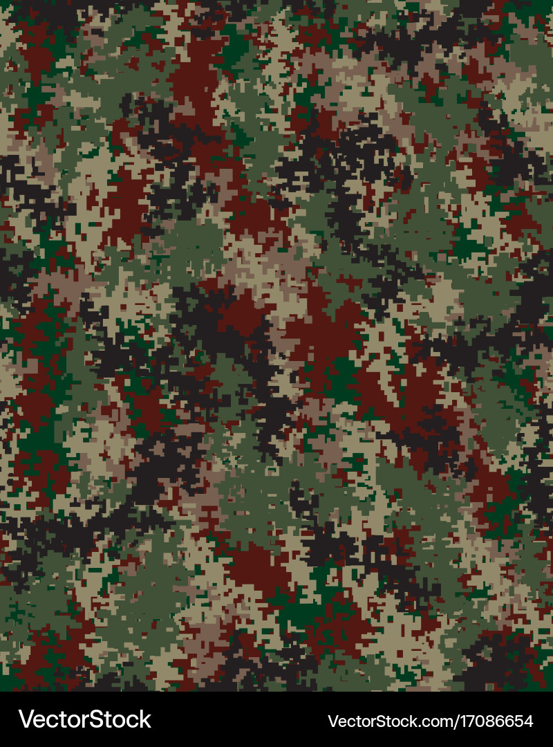Pixelated Camo Pattern Royalty Free Vector Image