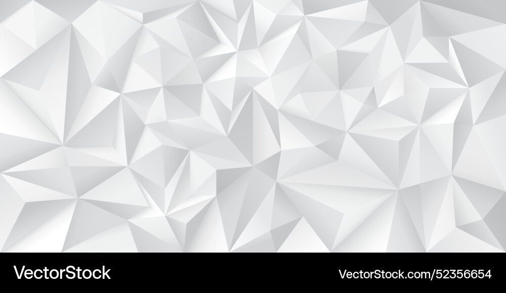 White geometric abstract futuristic polygon Vector Image