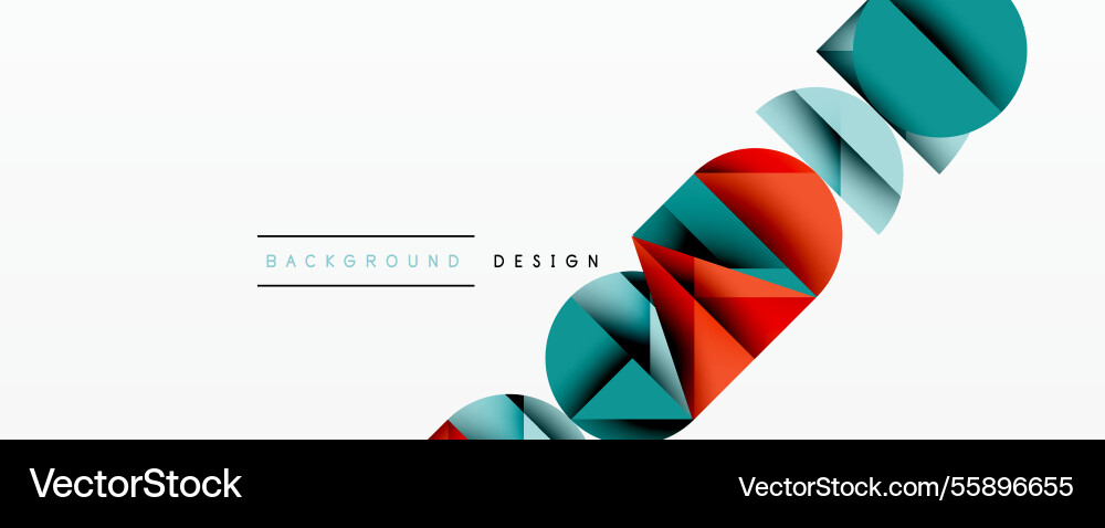 Abstract geometric pattern with intersecting Vector Image