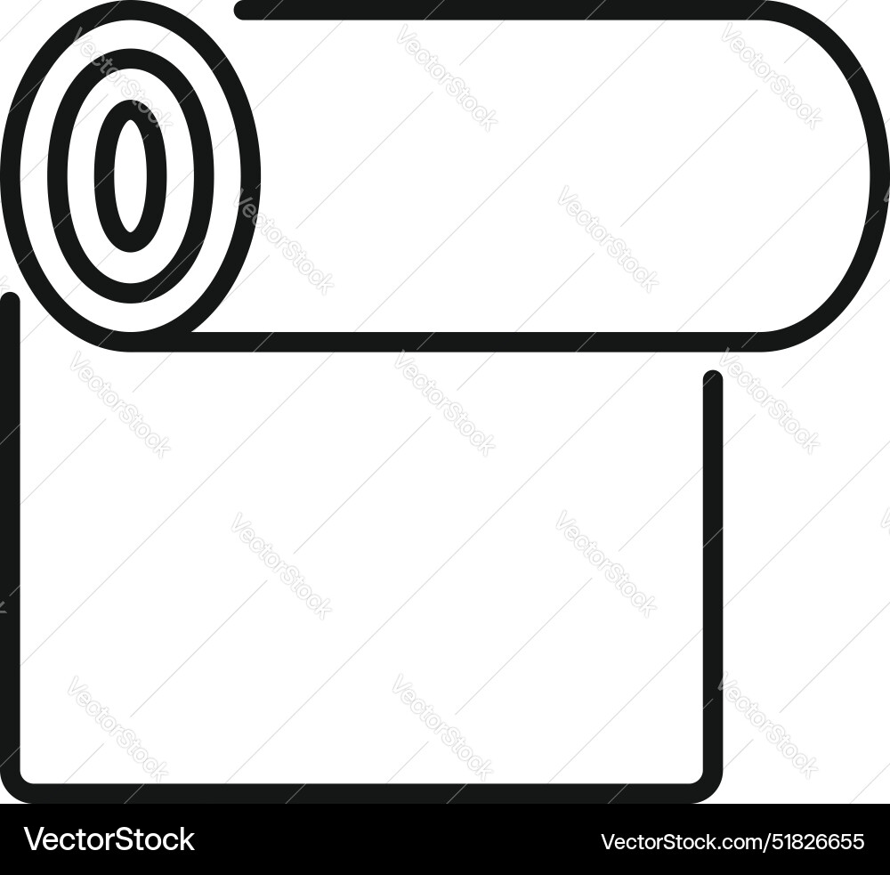 Fabric roll icon textile industry concept Vector Image