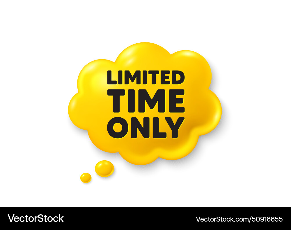 Limited time symbol special offer sign comic Vector Image