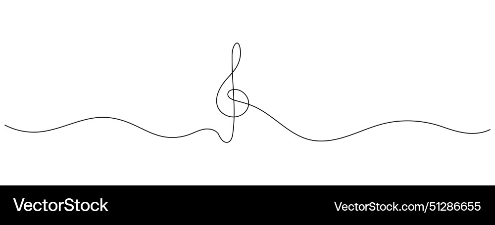 Treble Clef Outline