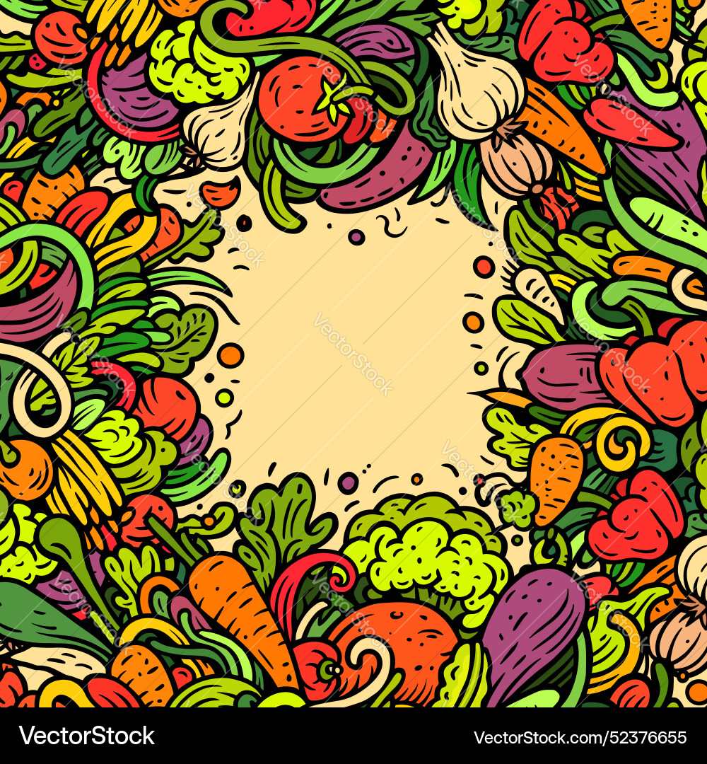 Vegetable Cartoon Frame