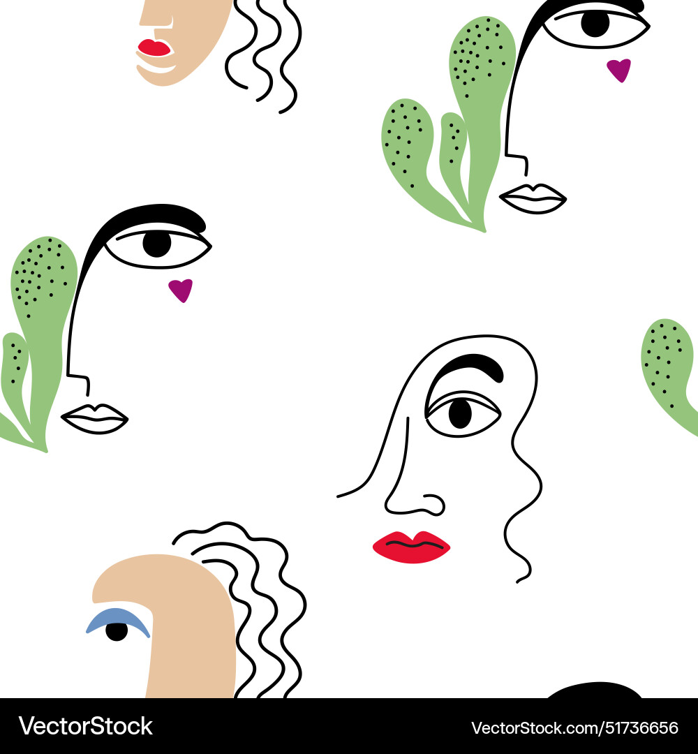 Surreal faces Royalty Free Vector Image - VectorStock
