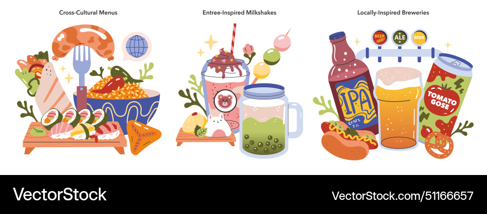 Multicultural influence flat Royalty Free Vector Image