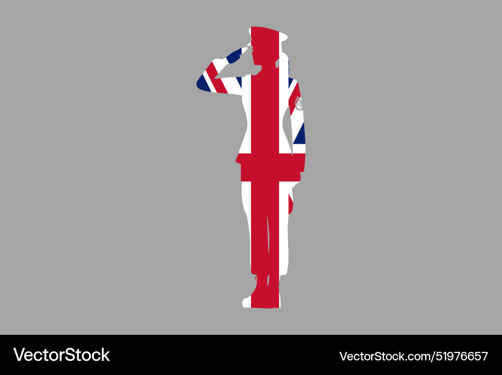 United kingdom soldier Royalty Free Vector Image