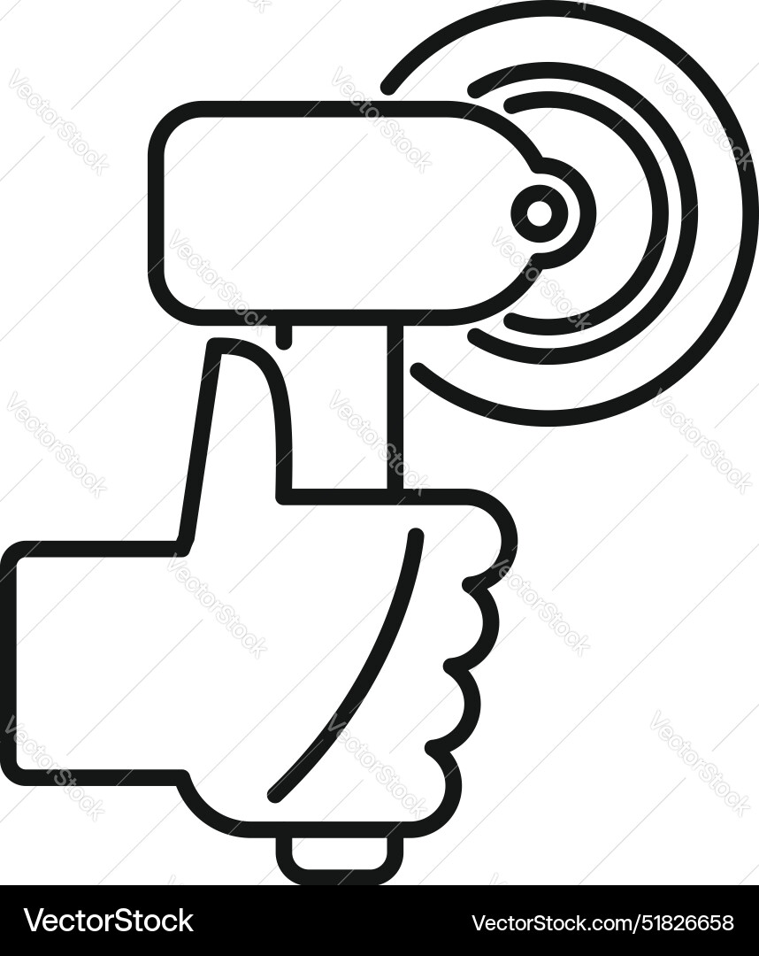 Construction worker holding angle grinder showing Vector Image