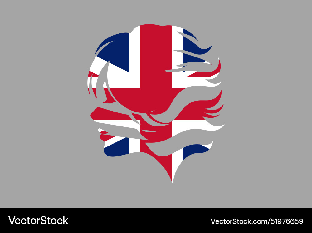 British girl Royalty Free Vector Image - VectorStock