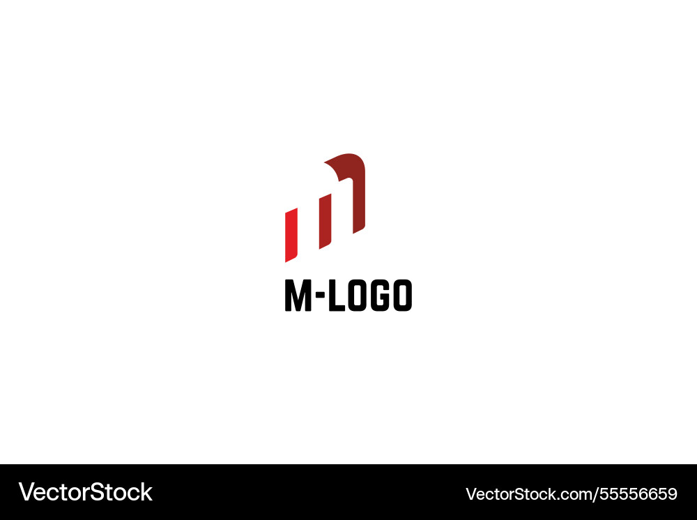 M logo Royalty Free Vector Image - VectorStock