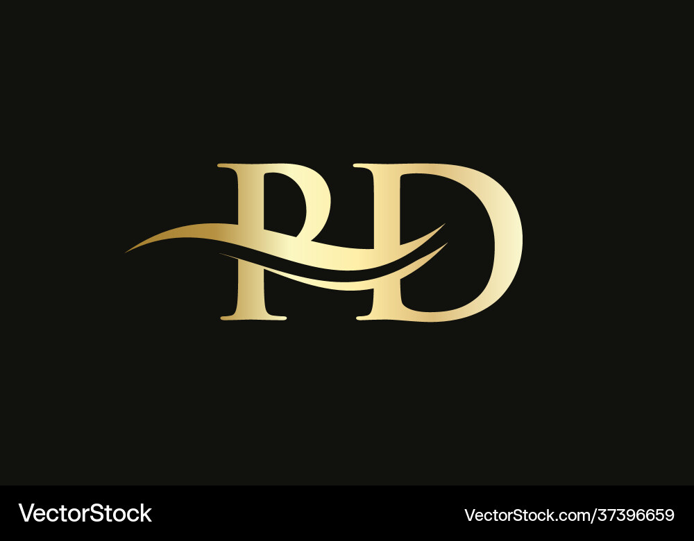 PD Letter Monogram Logo Royalty Free Vector Image