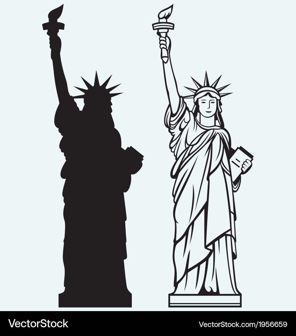 Statue of liberty Royalty Free Vector Image - VectorStock