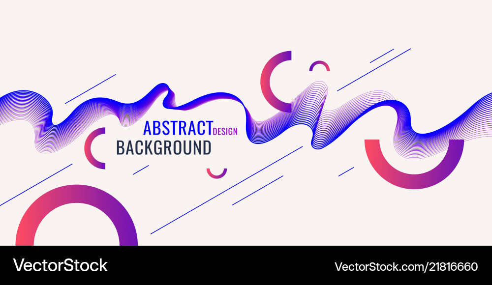 Bright abstract background with a dynamic waves Vector Image