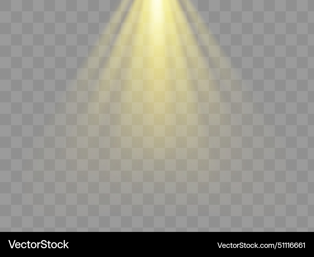 Light effect set glow isolated white transparent Vector Image