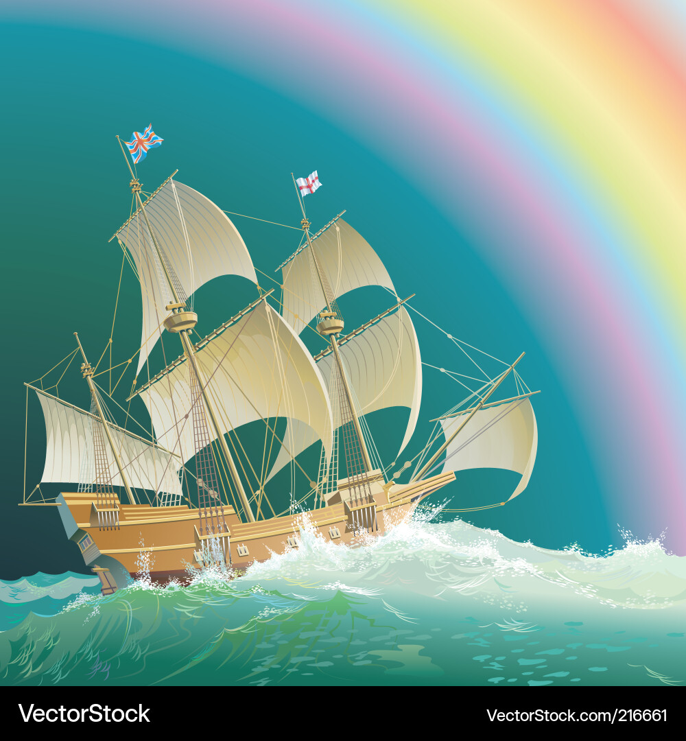 Mayflower Royalty Free Vector Image - VectorStock