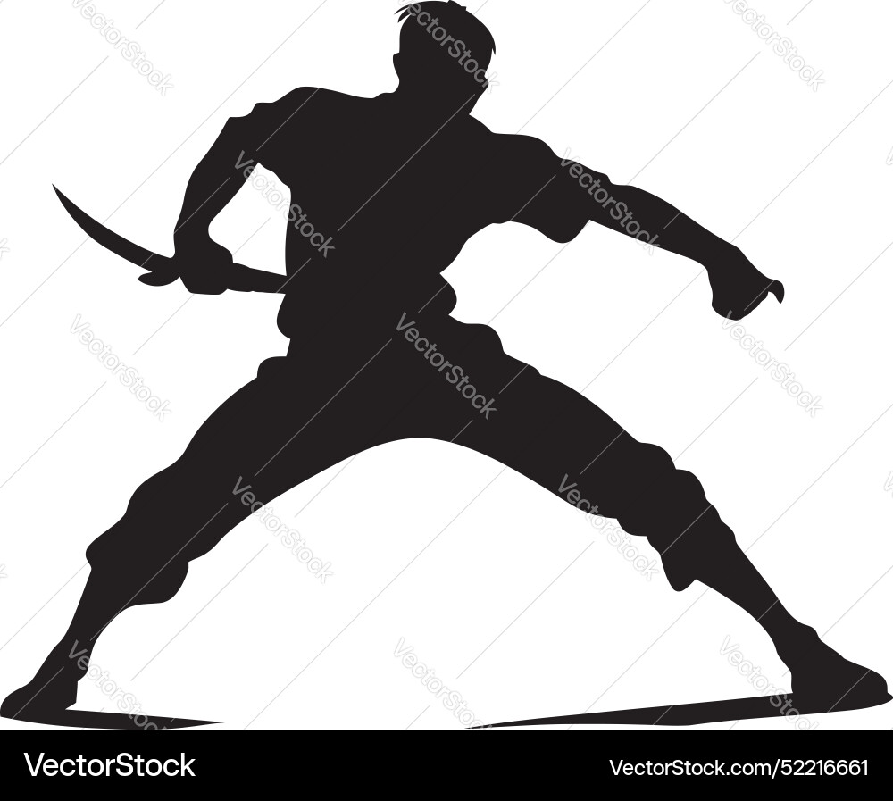 Rivalry showdown black logo of fighters Royalty Free Vector