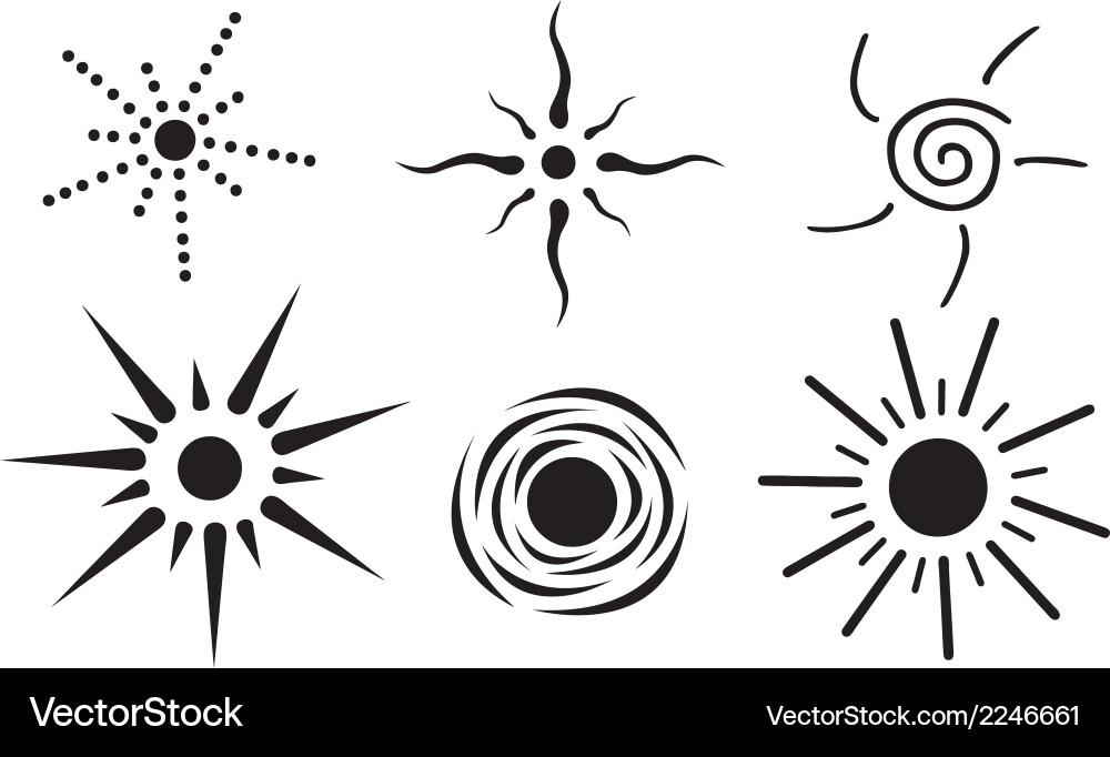 Sun Royalty Free Vector Image - VectorStock