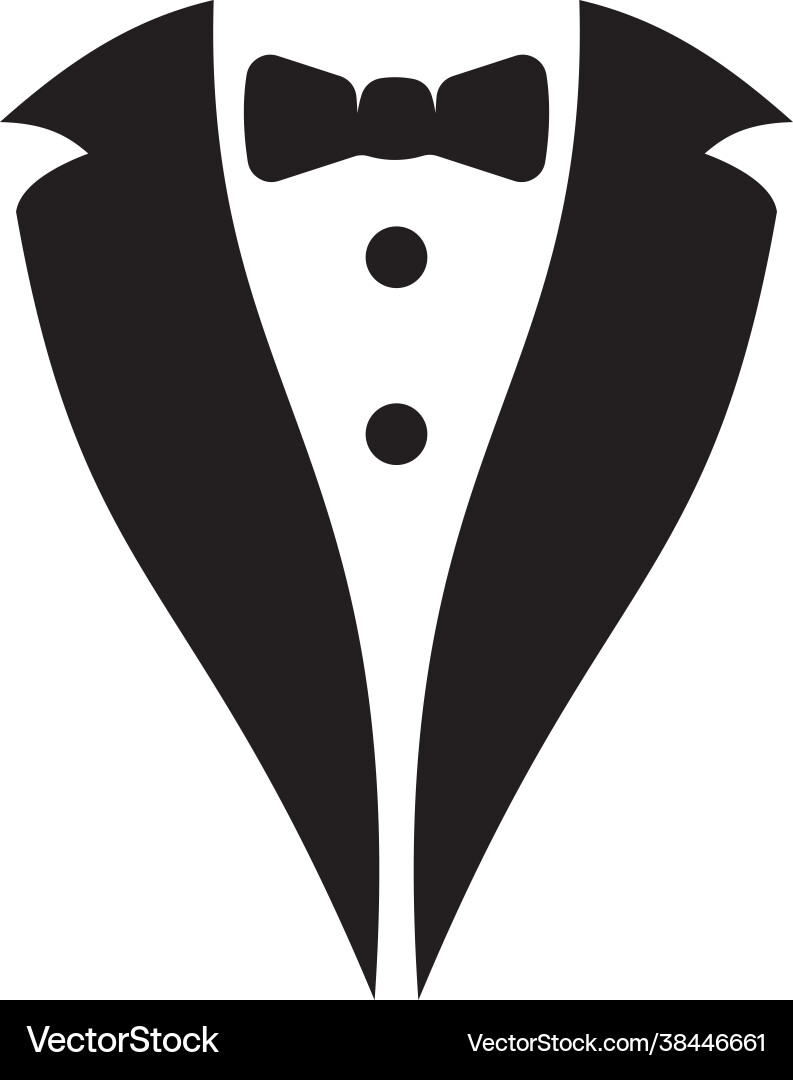 Tuxedo sign Royalty Free Vector Image - VectorStock