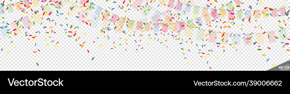 Colorful Confetti Party Background Royalty Free Vector Image