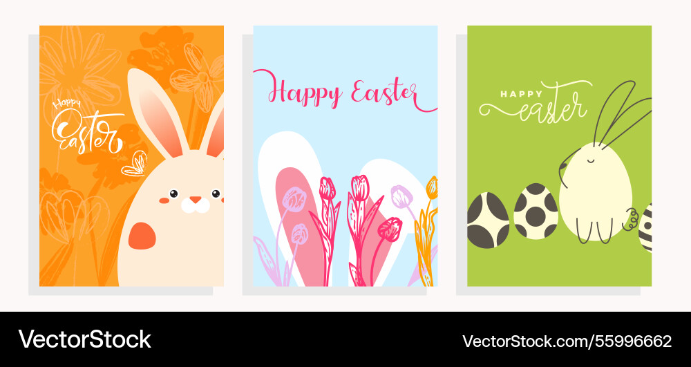 Easter a4 templates for print and web Royalty Free Vector