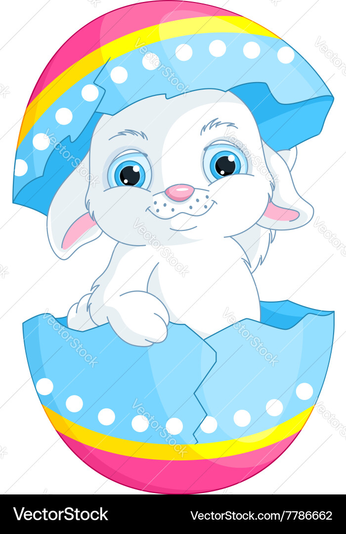 Easter rabbit Royalty Free Vector Image - VectorStock