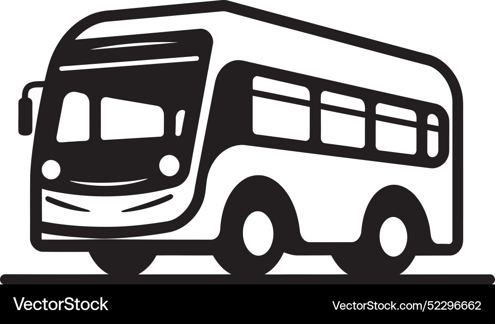 Exploring urban transit detailed bus Royalty Free Vector