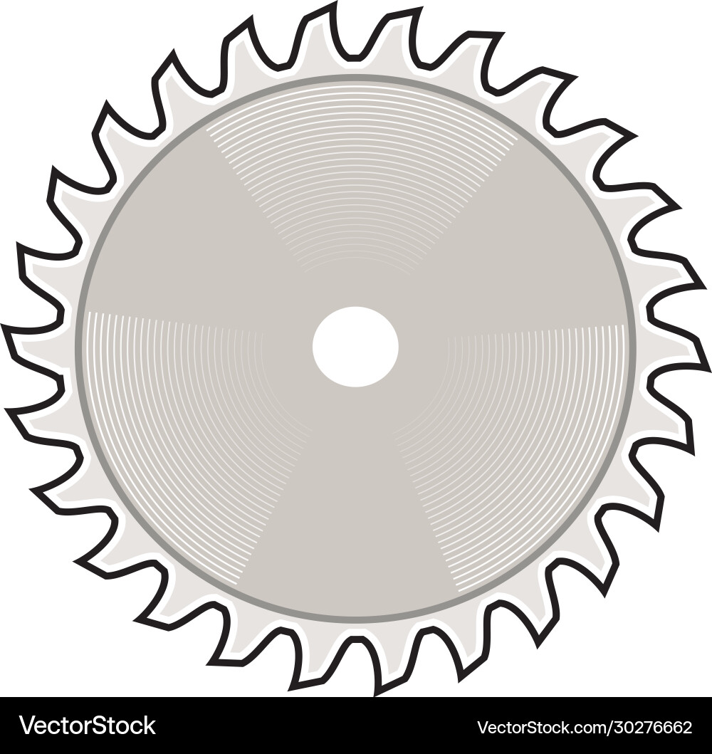 Retro Circular Saw Blade Icon Royalty Free Vector Image