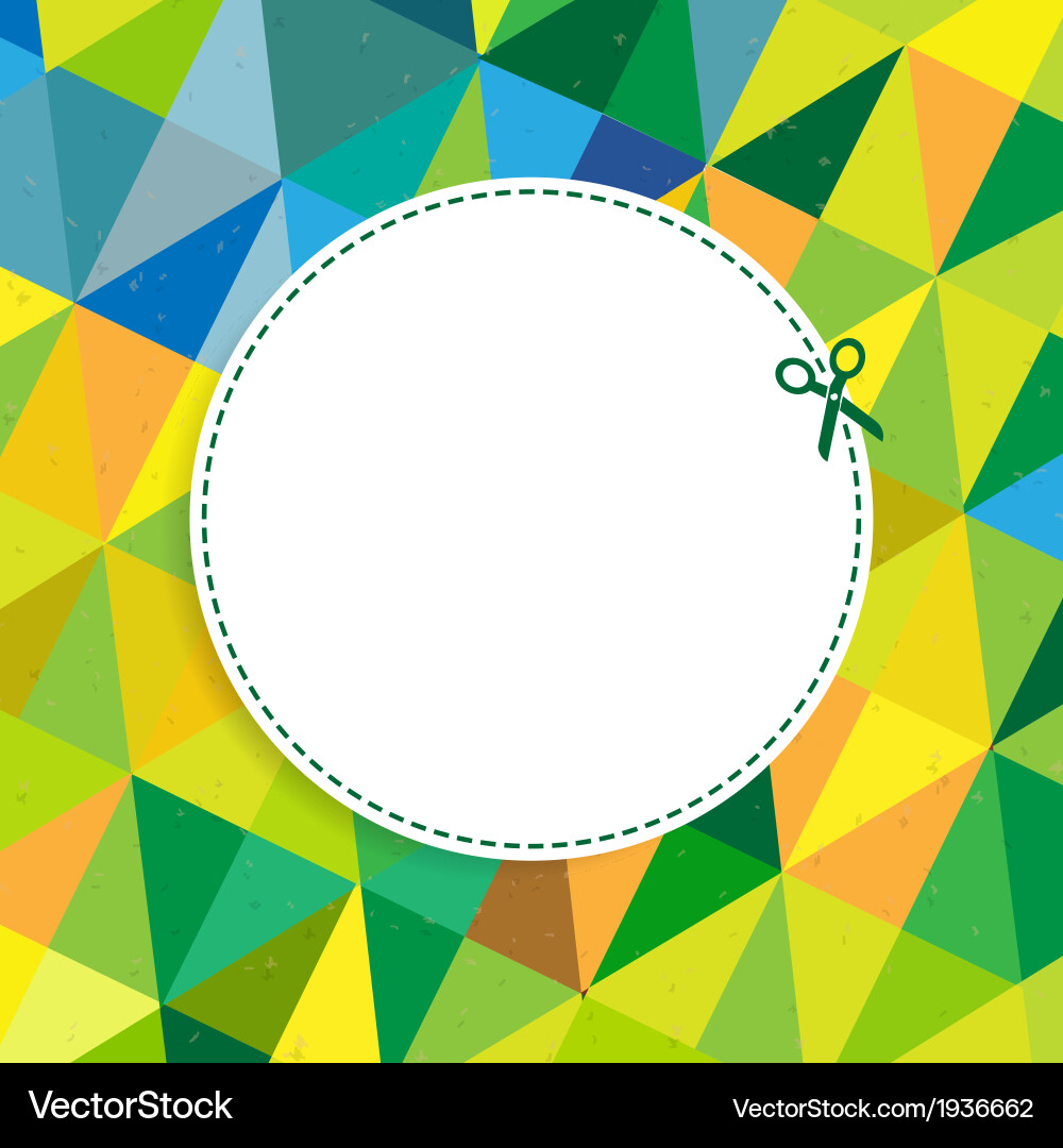 Retro color background with coupon Royalty Free Vector Image