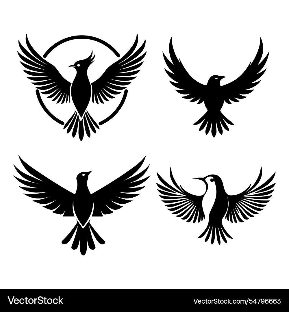 Abstract-flying-bird-logo01 Royalty Free Vector Image