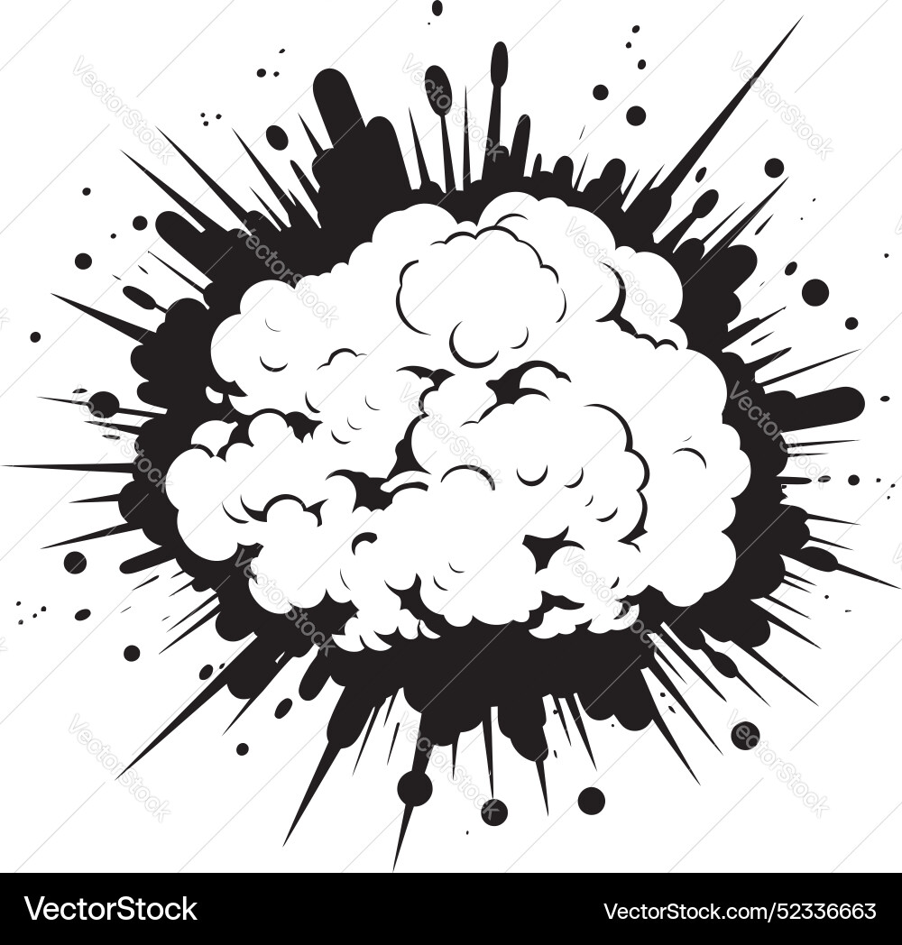 Cartoon kaboom dynamic explosion logo power pop Vector Image