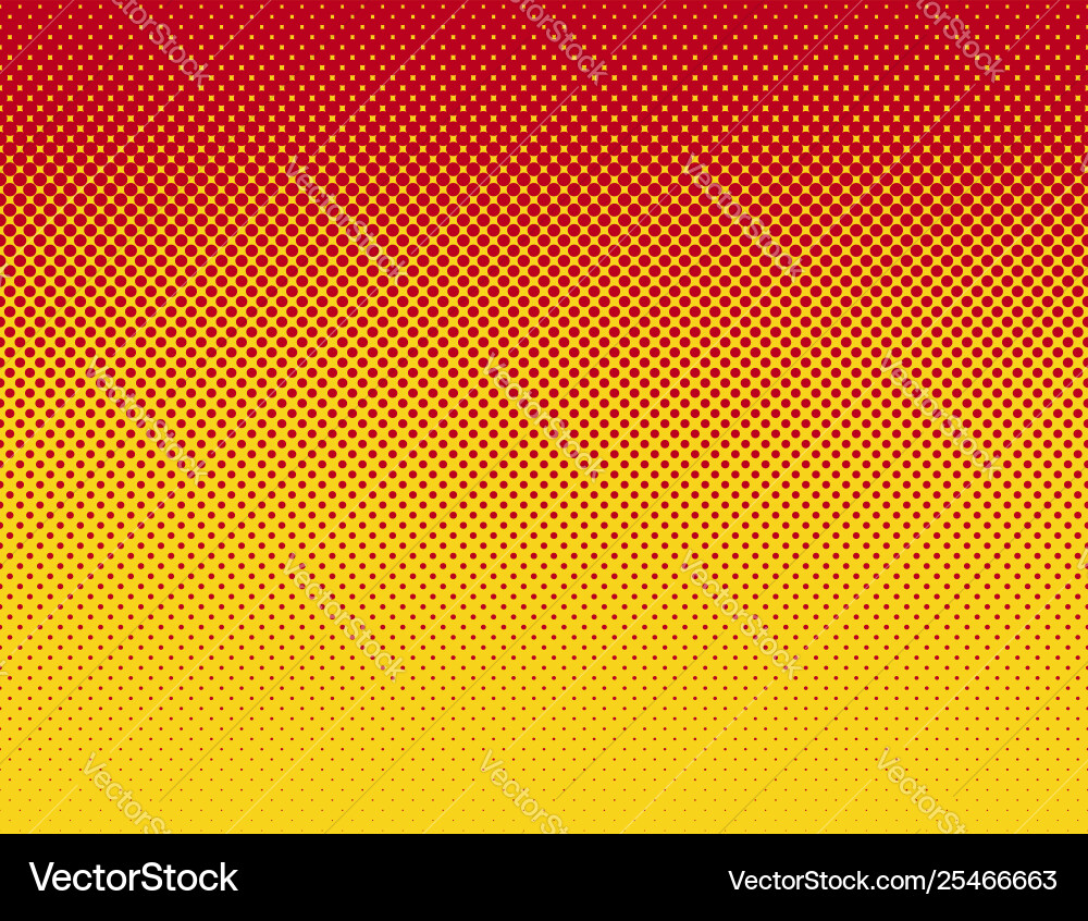 Comics style orange red flat gradient pattern Vector Image
