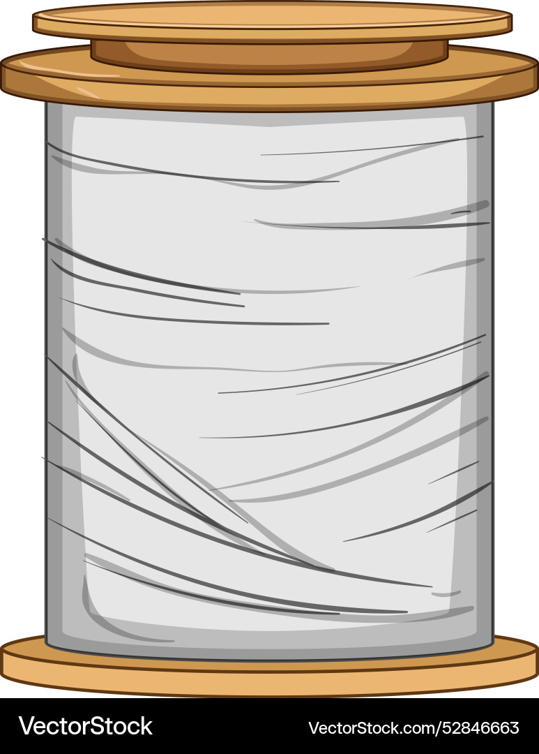 Craft thread spool cartoon Royalty Free Vector Image