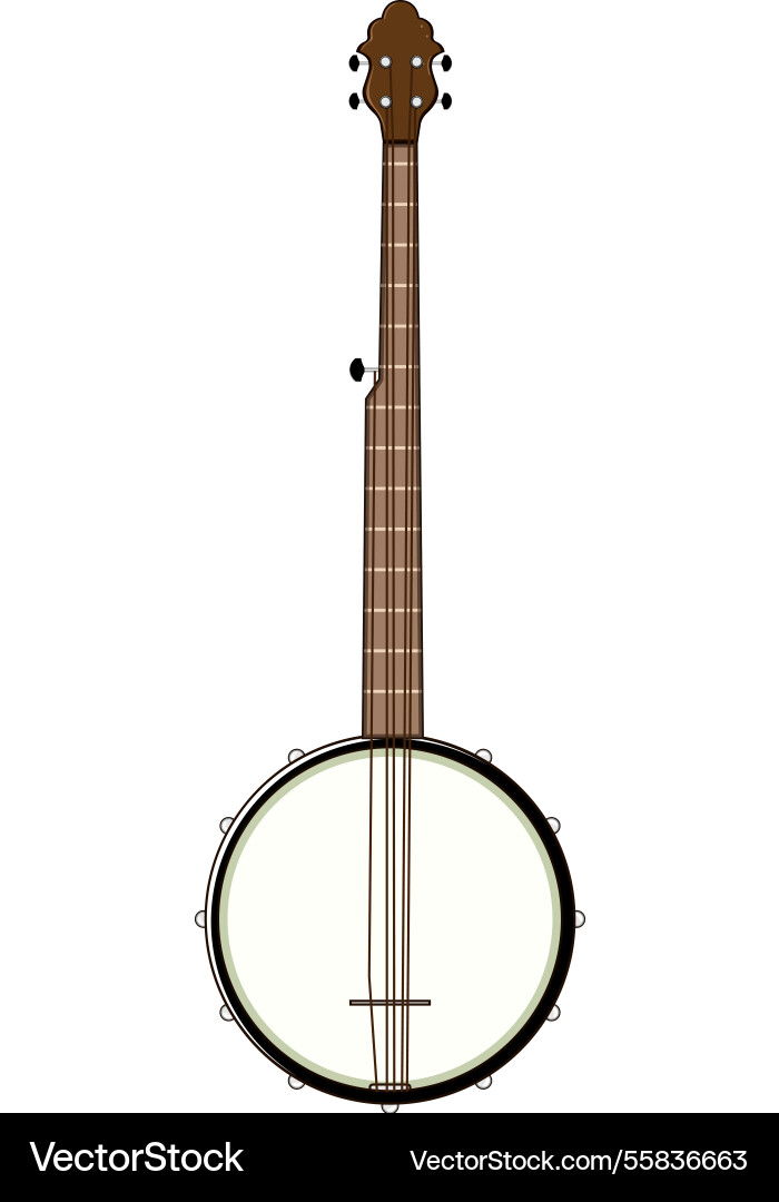 Neck banjo cartoon Royalty Free Vector Image - VectorStock