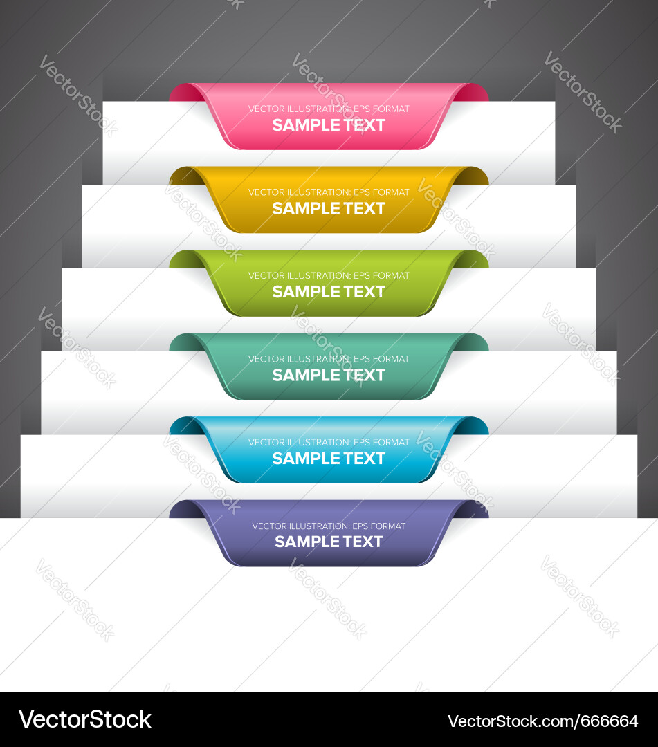 Bookmark labels Royalty Free Vector Image - VectorStock