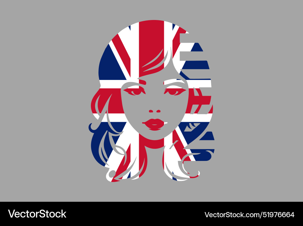 British girl Royalty Free Vector Image - VectorStock