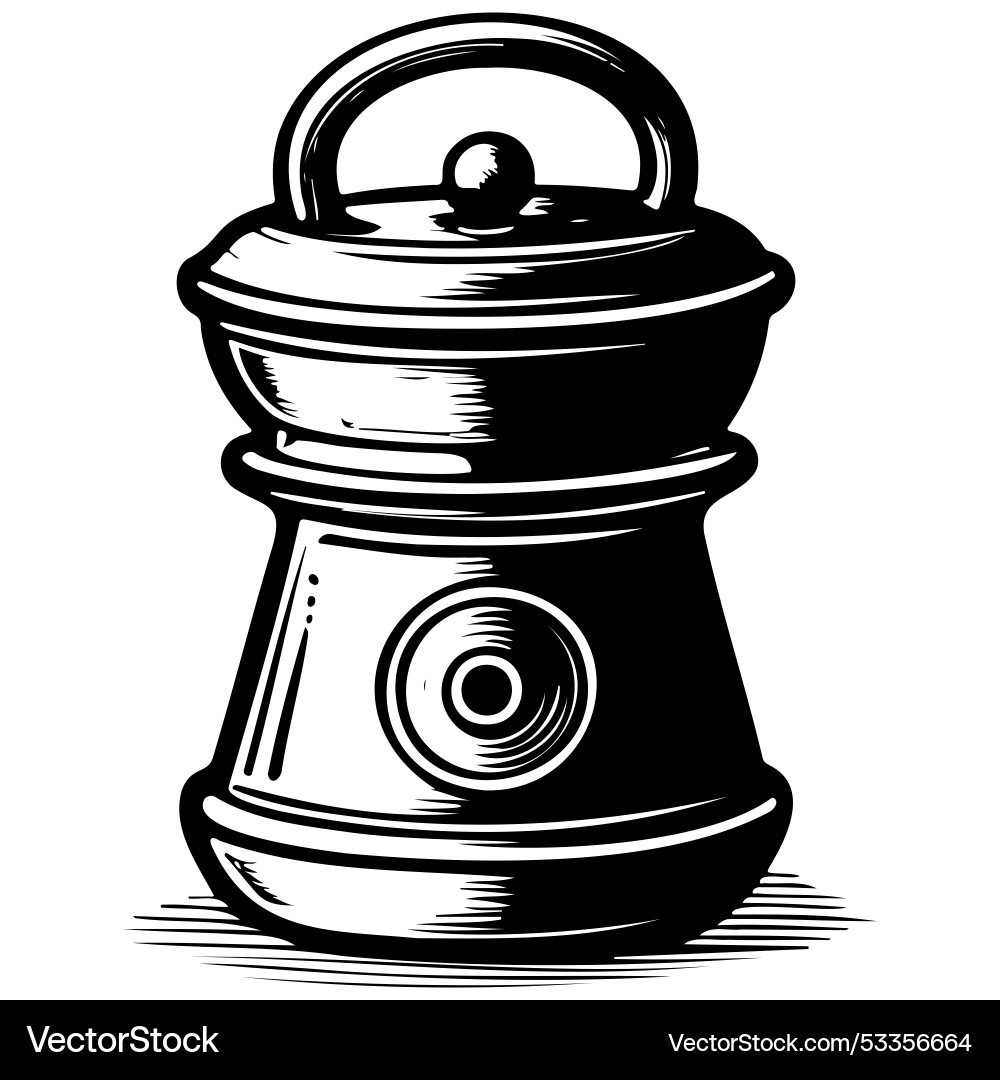 Cartoon weight drawing black line isolated Vector Image