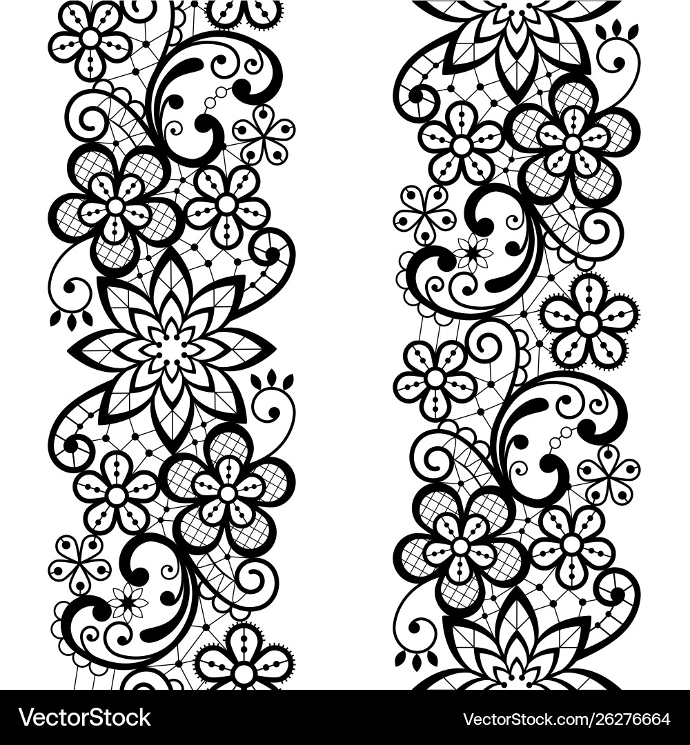 Elegant French Lace Pattern Royalty Free Vector Image