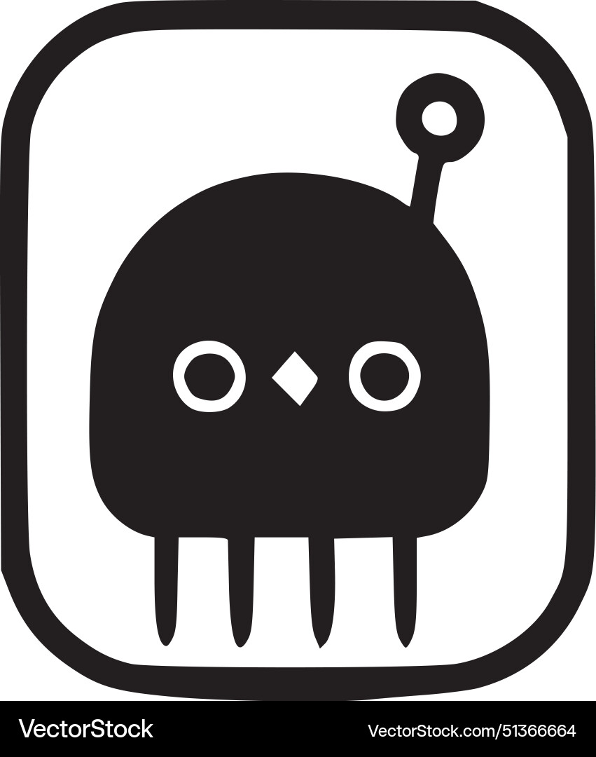 Patch - black and white Royalty Free Vector Image