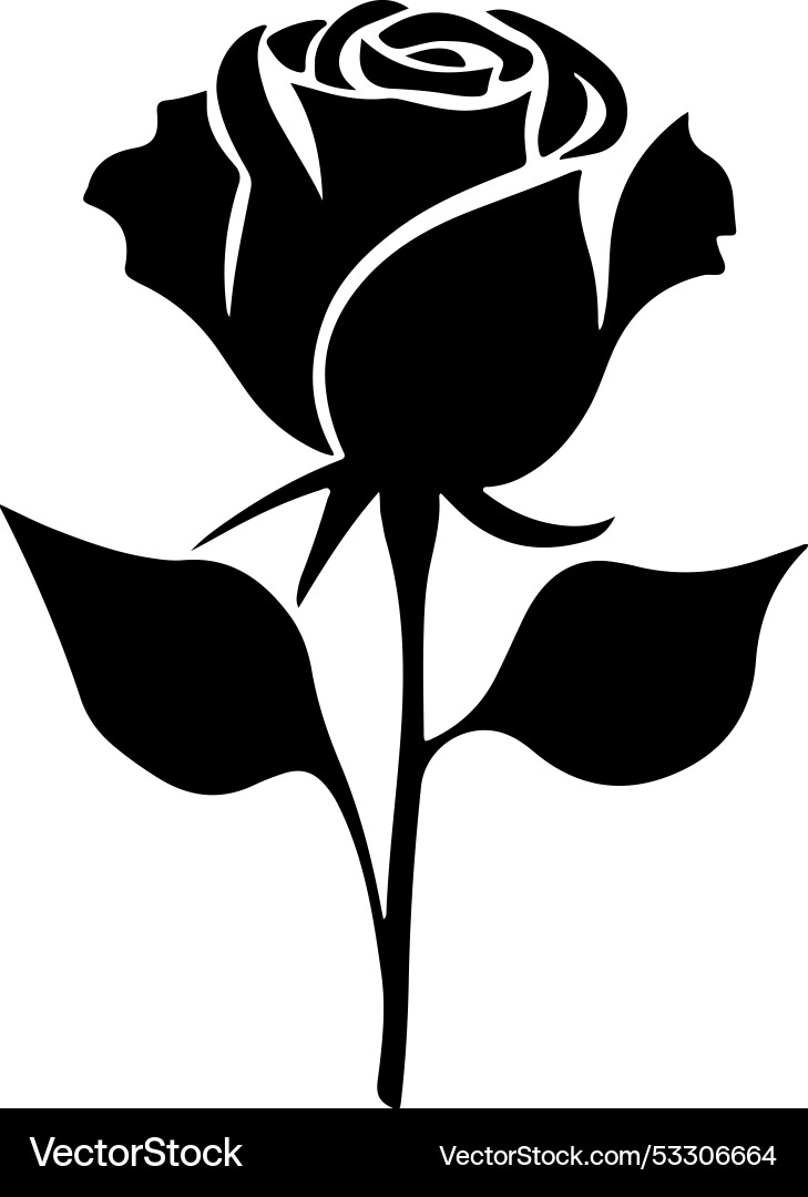 Rose flower icon Royalty Free Vector Image - VectorStock