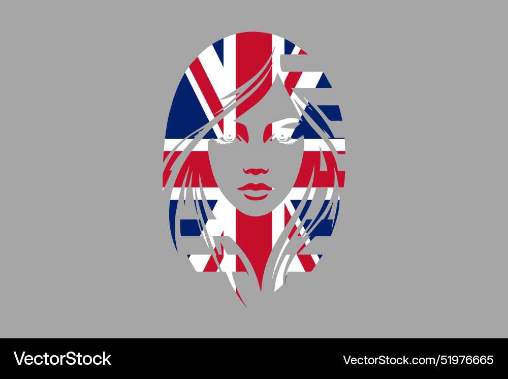 British girl Royalty Free Vector Image - VectorStock