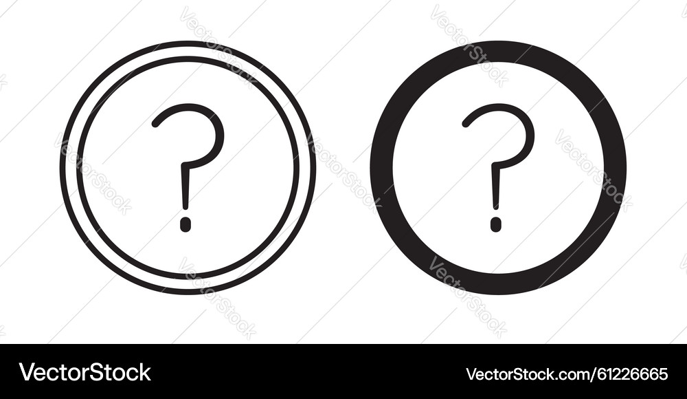 Doubt Button - Sketch Doodle Icon – Royalty-Free Vector | VectorStock