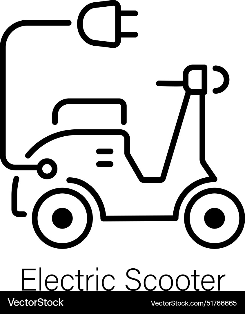 Electric scooter Royalty Free Vector Image - VectorStock