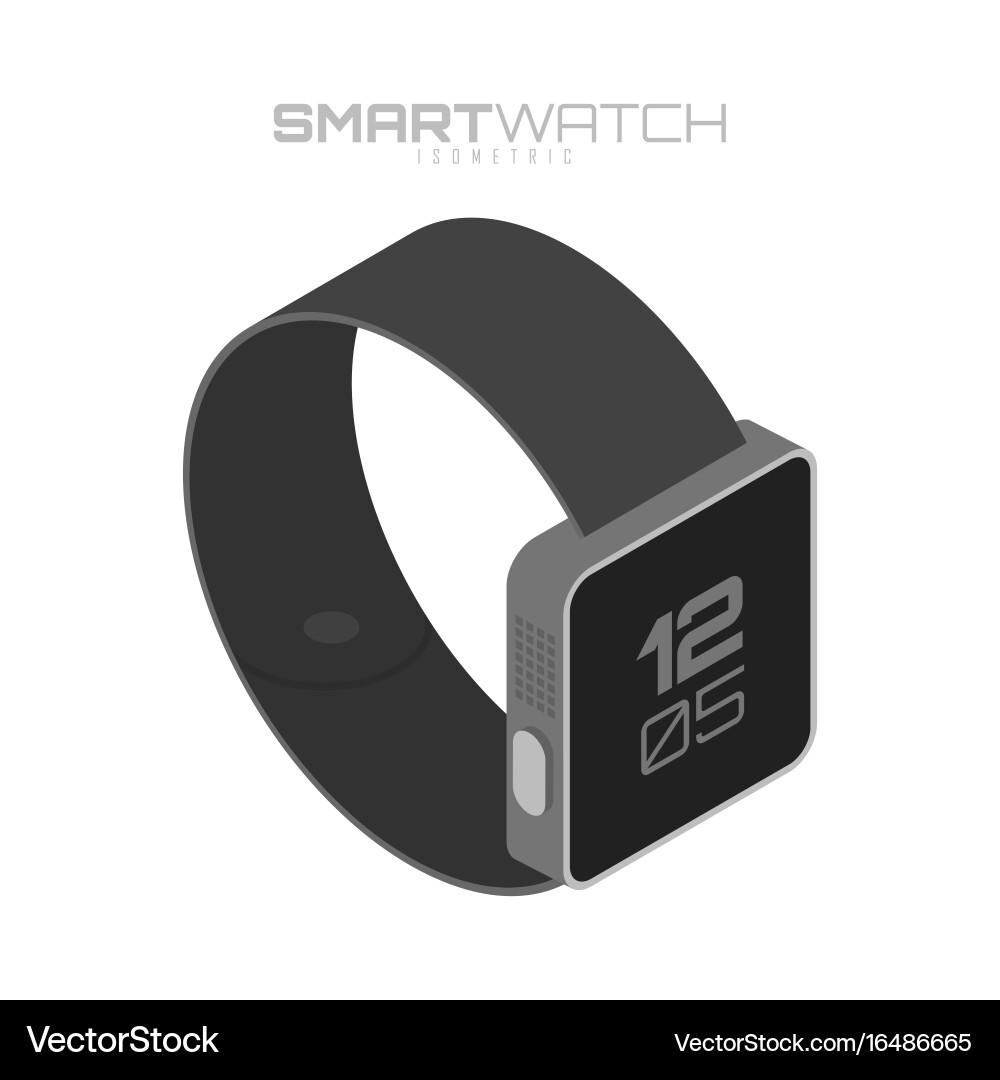 Smart watch isolated on white background Vector Image