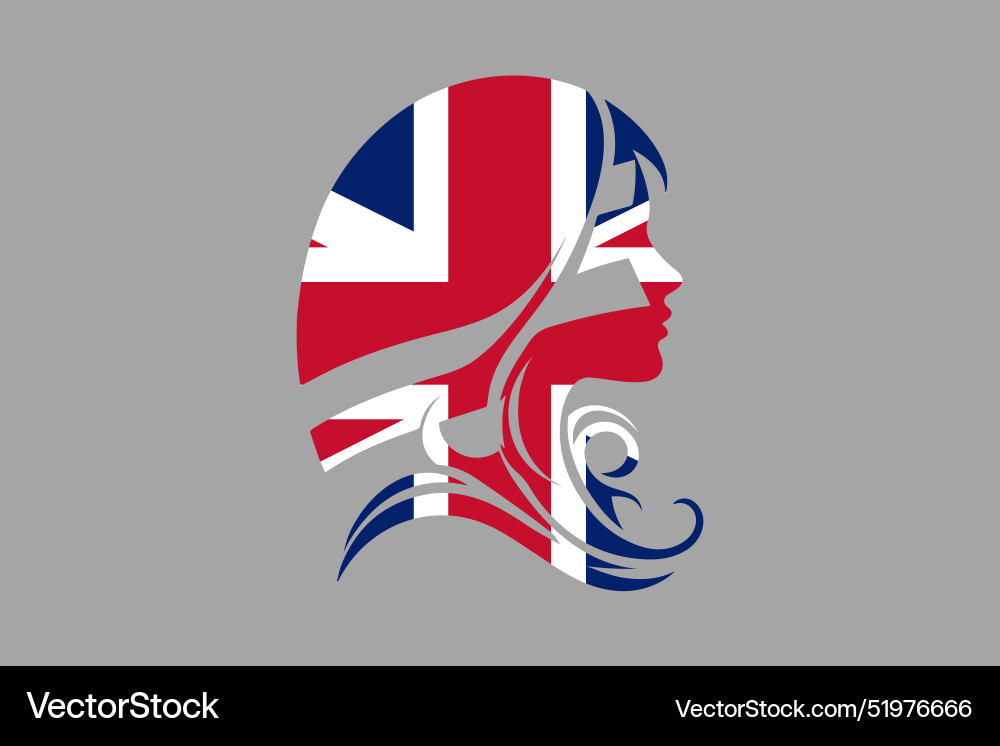 British girl Royalty Free Vector Image - VectorStock