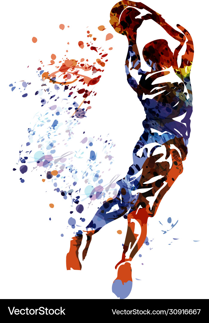 Basketball player Royalty Free Vector Image - VectorStock