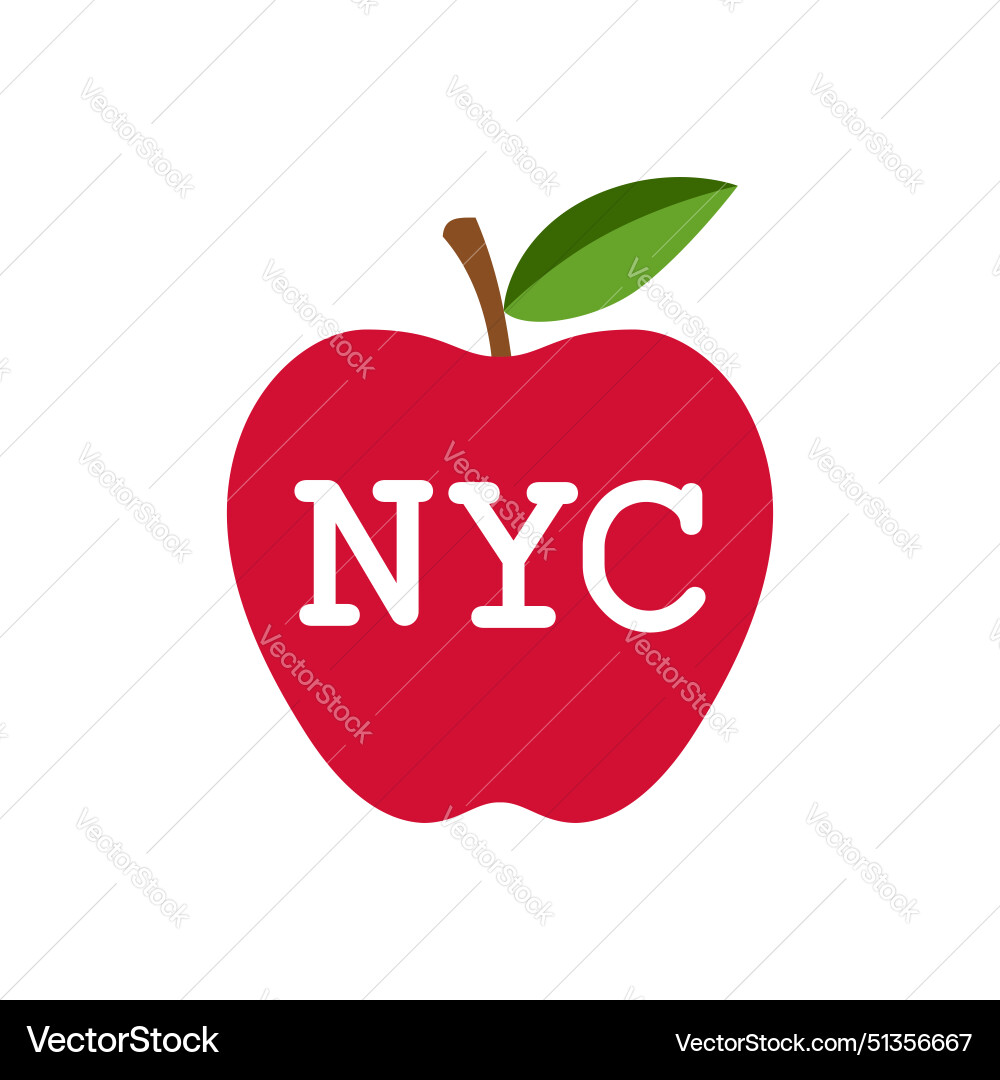 Big apple Royalty Free Vector Image - VectorStock