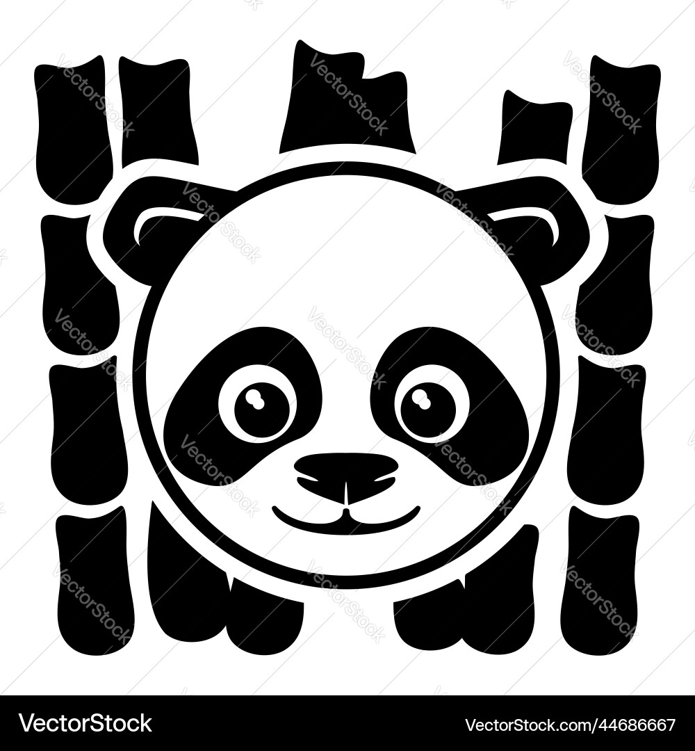 Cute panda bear Royalty Free Vector Image - VectorStock